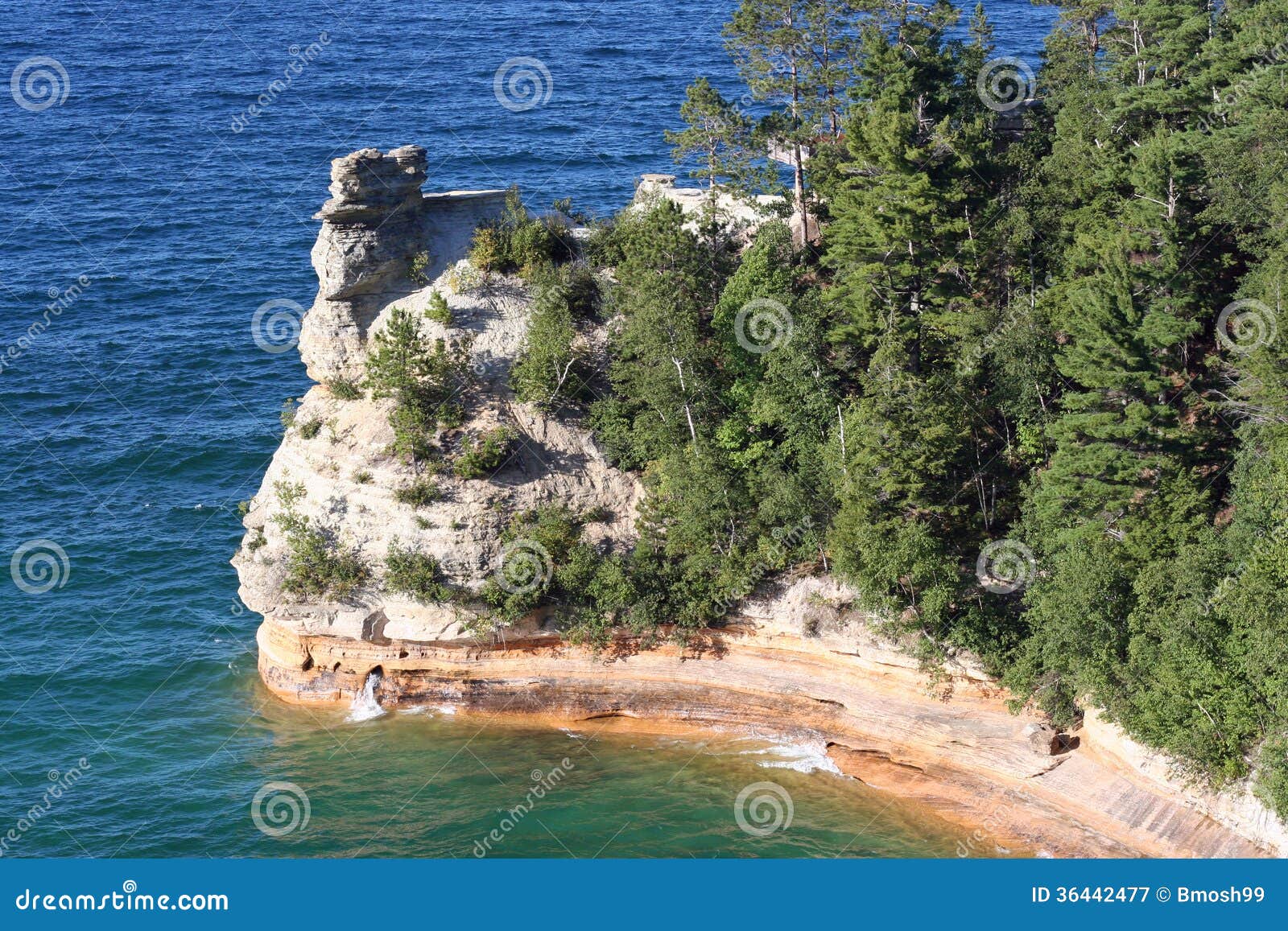 Miners Castle at Pictured Rocks Stock Image - Image of pictured, scenic ...
