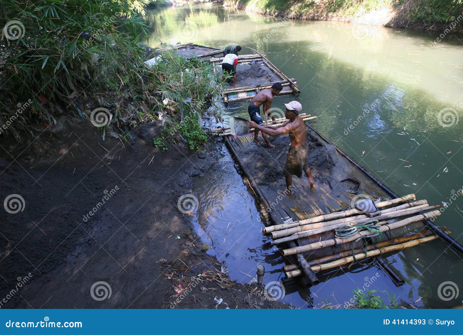 Miners editorial stock photo. Image of river, sand, solo - 41414393