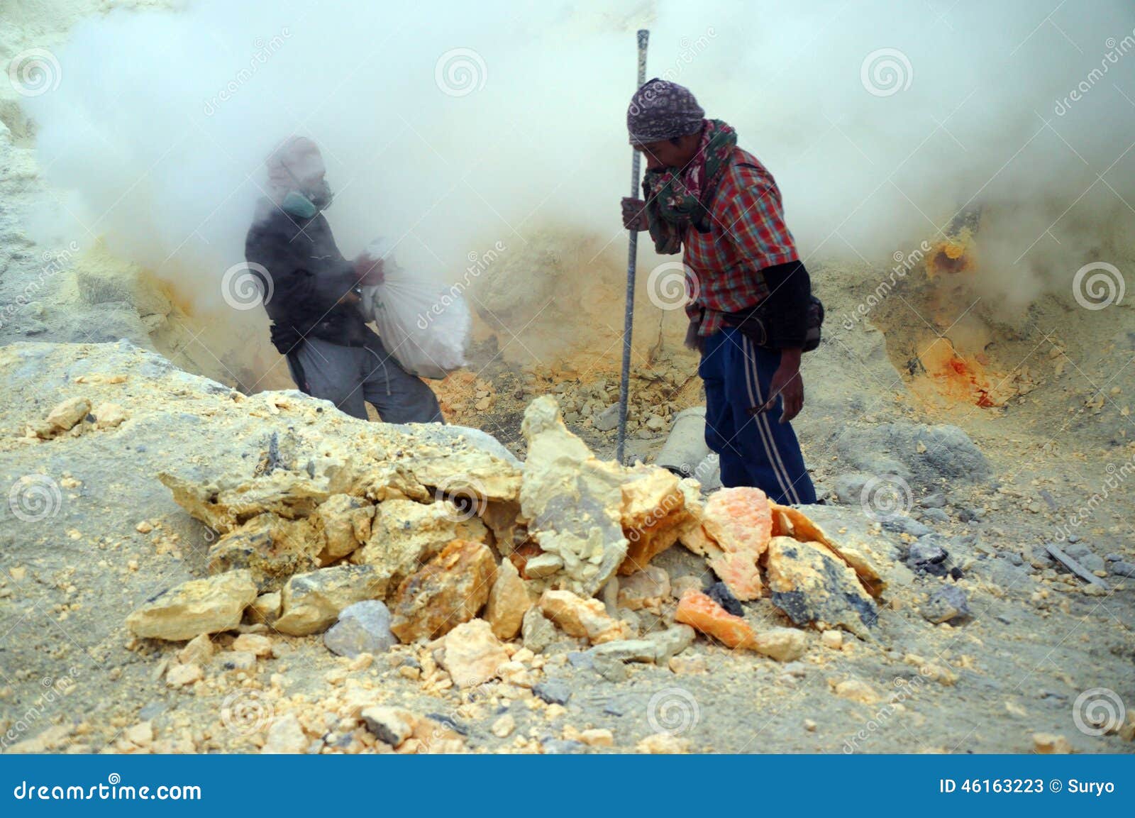 Miners editorial stock photo. Image of indonesia, java - 46163223