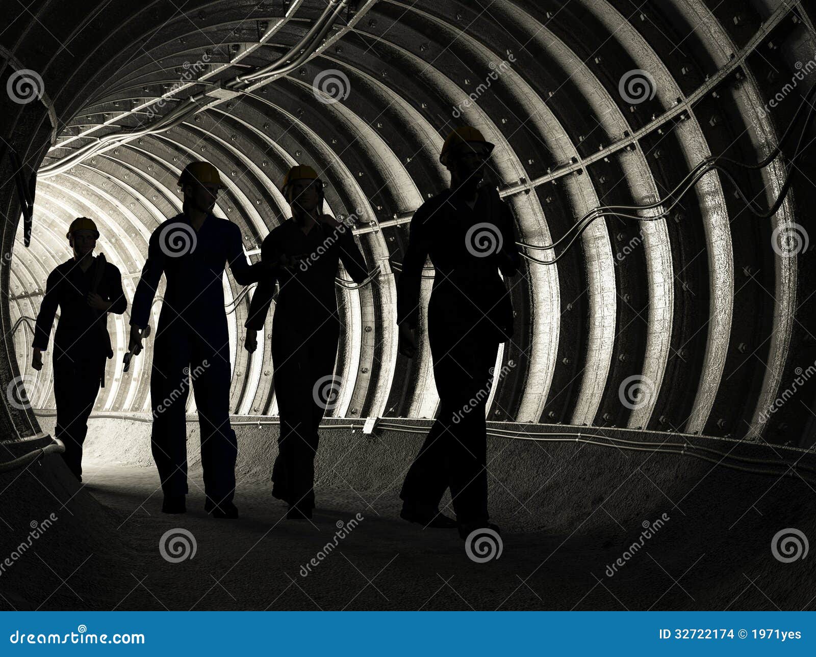 Miners stock illustration. Illustration of team, business - 32722174