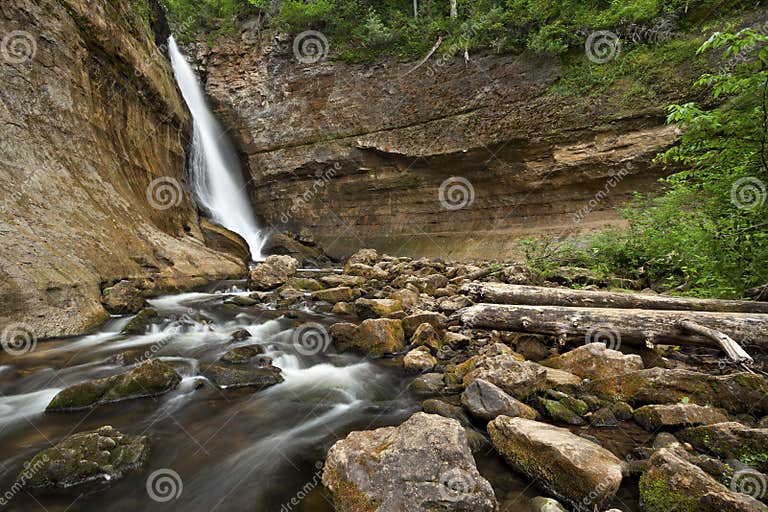 Miners Waterfall. stock image. Image of rocks, pictured - 26083773