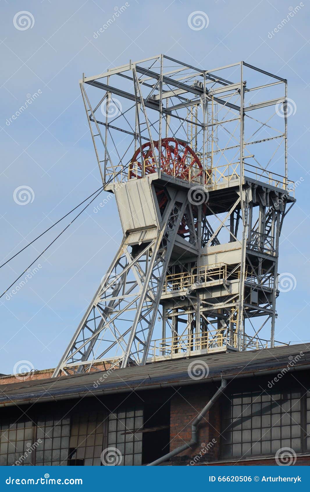 Mineshaft (Zabrze in Poland) Stock Photo - Image of blue, silesia: 66620506