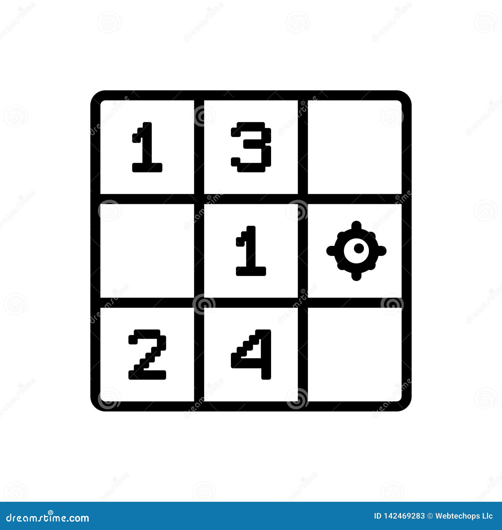 Black Line Icon for Minesweeper, Alicante and Technology Stock ...