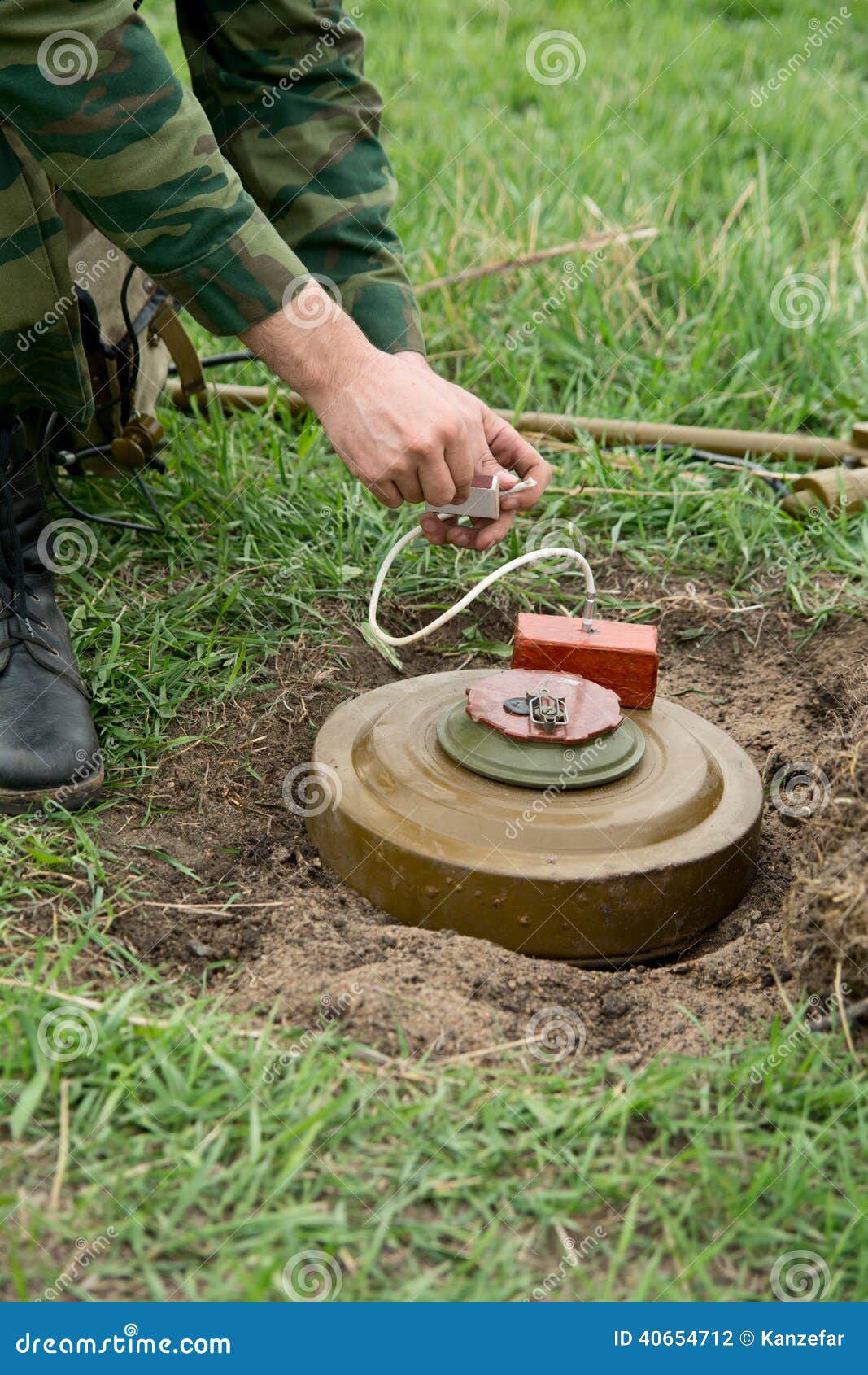 Minesweeper is Preparing for a Mine Detonator Stock Photo - Image of ...