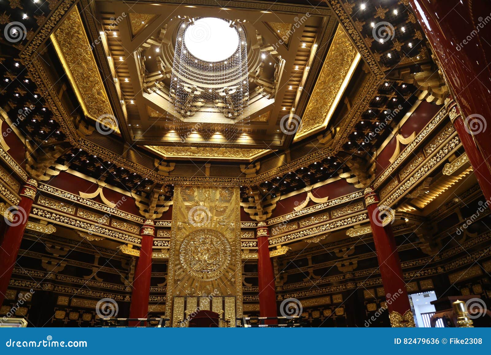 Ming Temple Interior stock photo. Image of royalty, room - 82479636