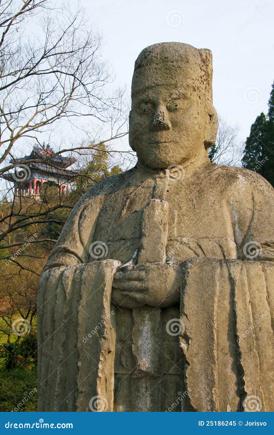 Ming Xiaoling Mausoleum stock image. Image of province - 25186245