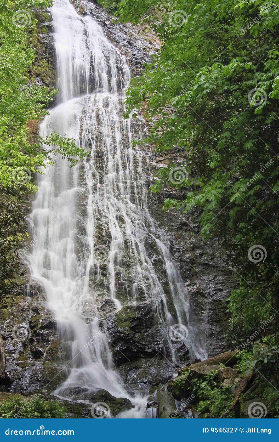Mingo Falls stock image. Image of rocks, watershed, natural - 9546327