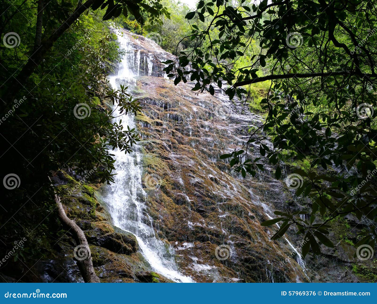 Mingo Falls Cherokee, North Carolina Stock Photo - Image of mingo ...