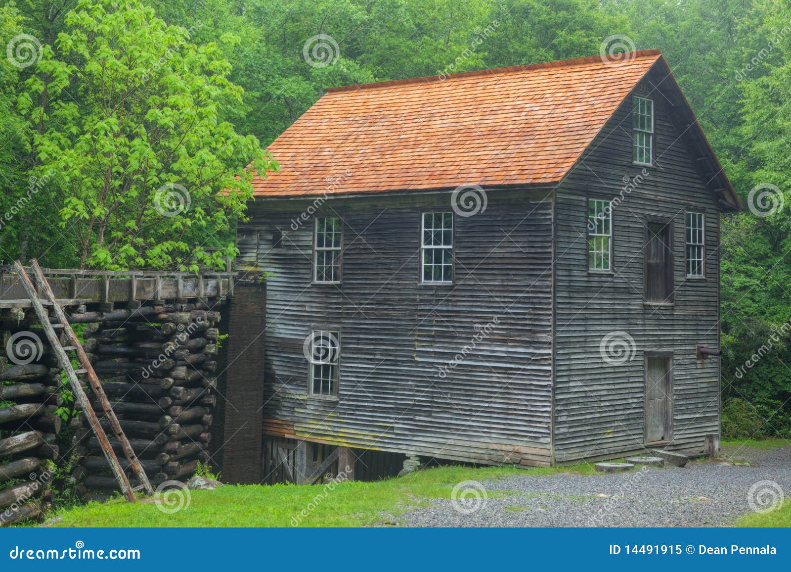Mingus Mill, Great Smoky Mountains Stock Image - Image of historic ...
