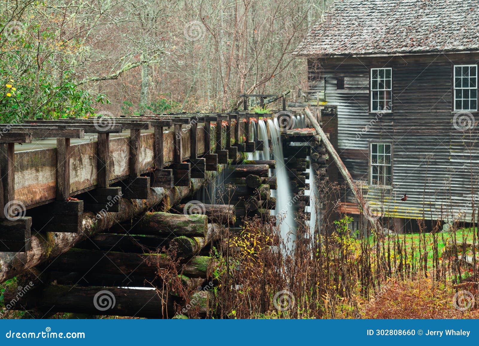 Mingus Mill in the Great Smoky Mountains Stock Photo - Image of ...