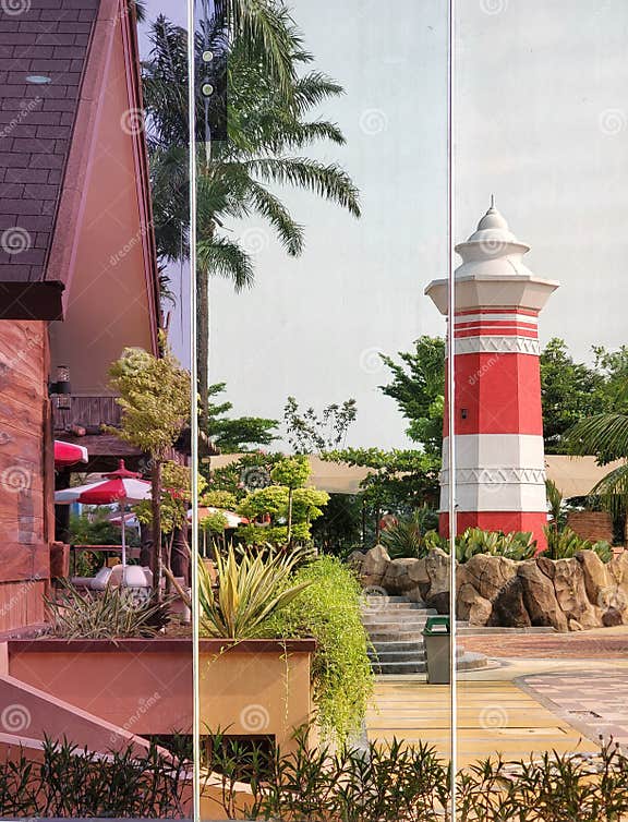 Mini Banten tower stock image. Image of downtown, town - 200250713