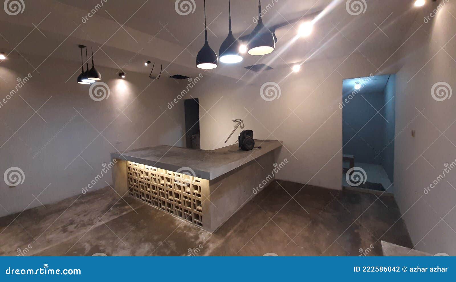 Mini Bar Kedai Kopi Lighting Stock Photo - Image of kedai, lighting ...