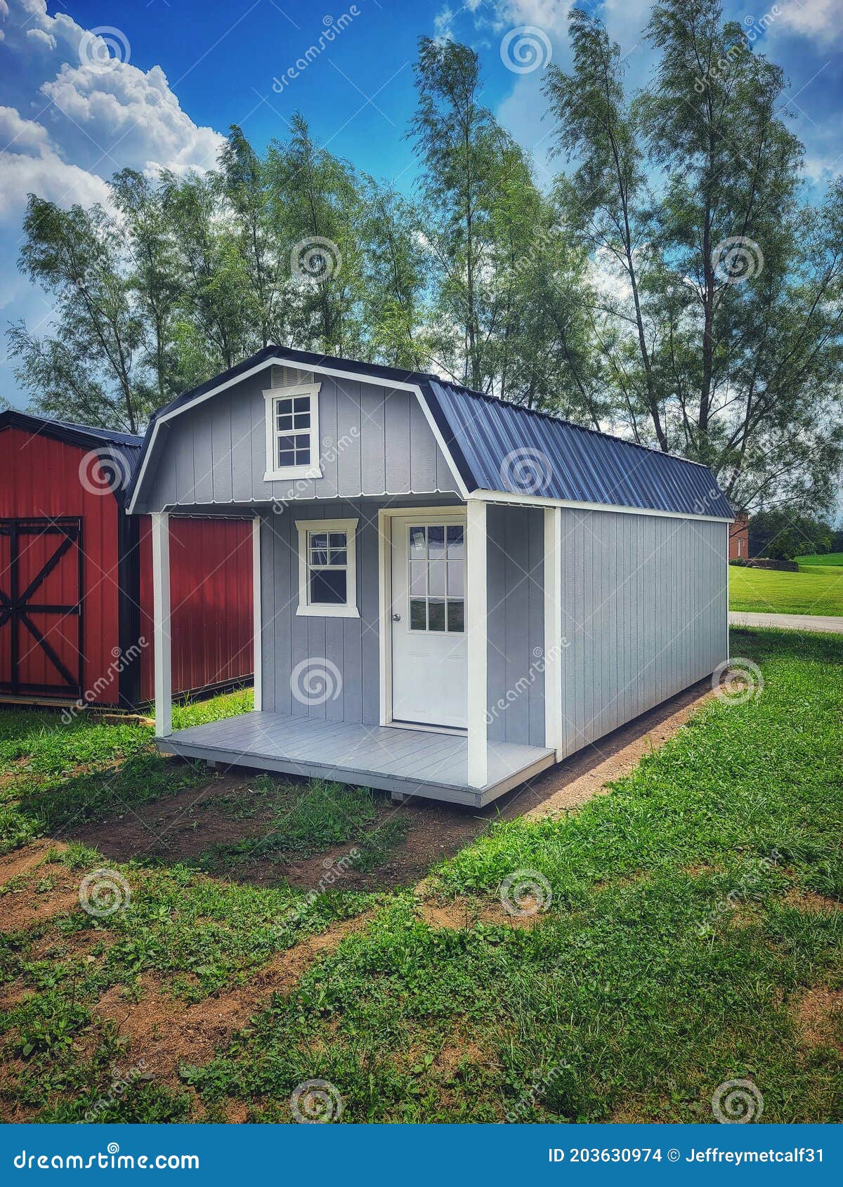 Mini Barn Cabin stock photo. Image of barn, mini, built - 203630974