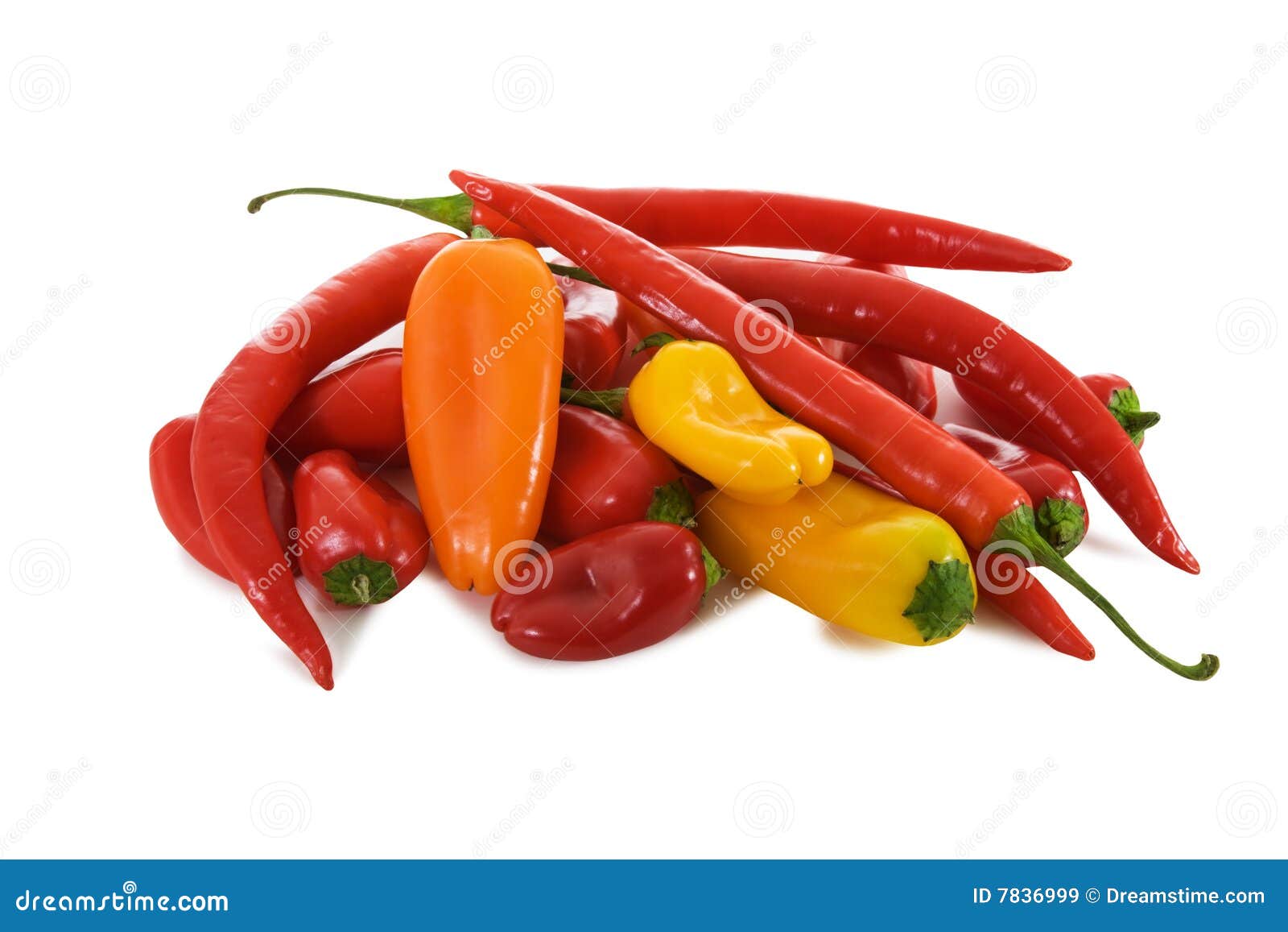 Mini Bell Peppers and Chili Peppers Stock Image - Image of mini ...