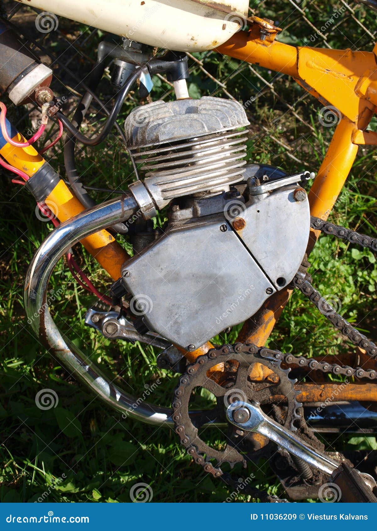 Mini bike engine stock image. Image of sparking, bike - 11036209
