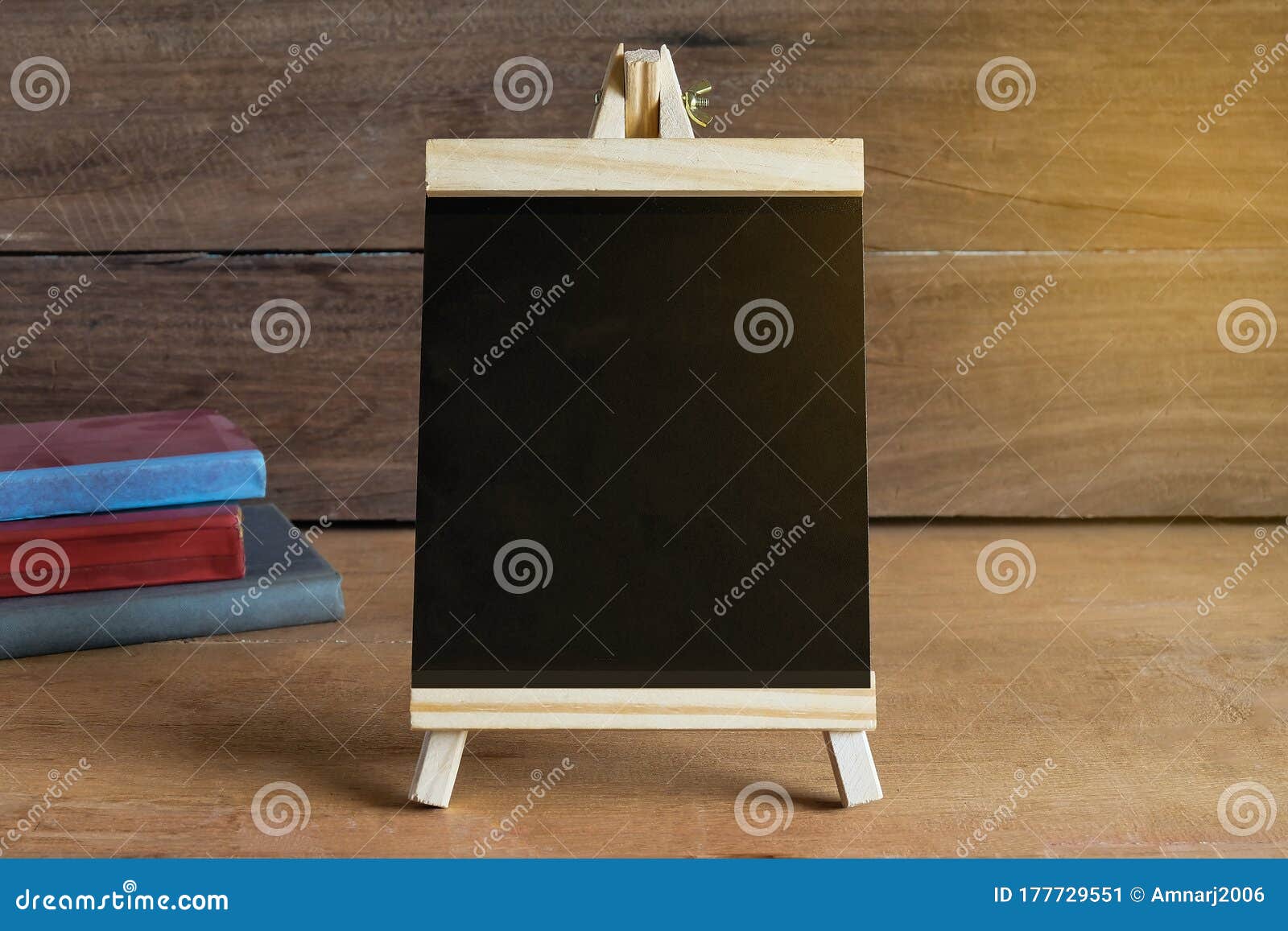 Mini Blackboard on Standing with White Chalk Stock Image - Image of ...