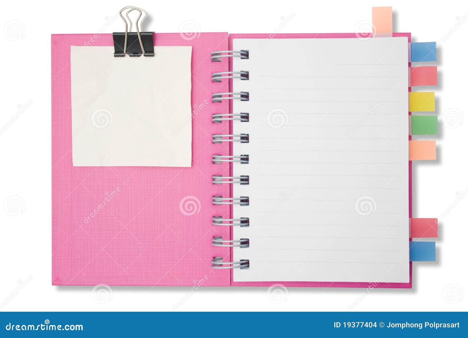 Mini Blank Page Long Shape Notebook Stock Photo - Image of memo ...