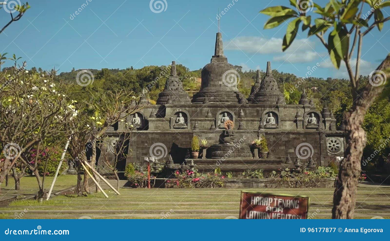 Mini Borobudur - Miniature in Brahma Vihara Arama Buddhist Monastery ...
