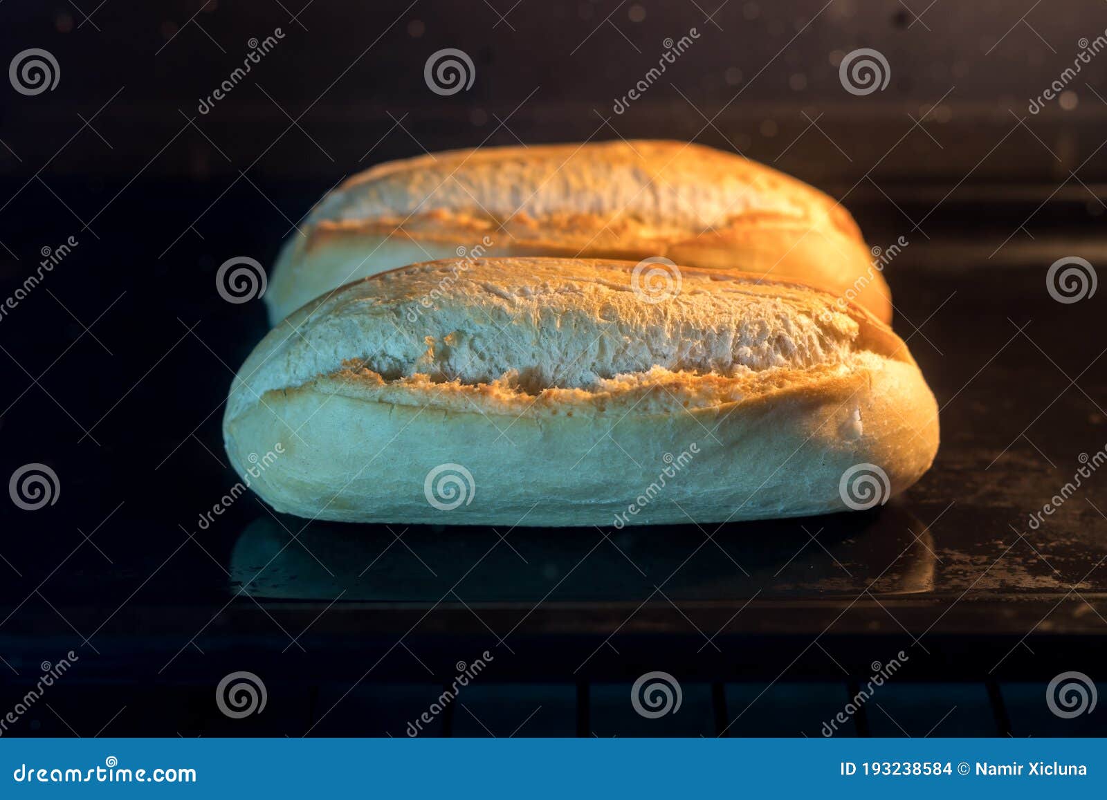 Mini Bread Baking in the Oven Homemade. Stock Photo - Image of healthy ...