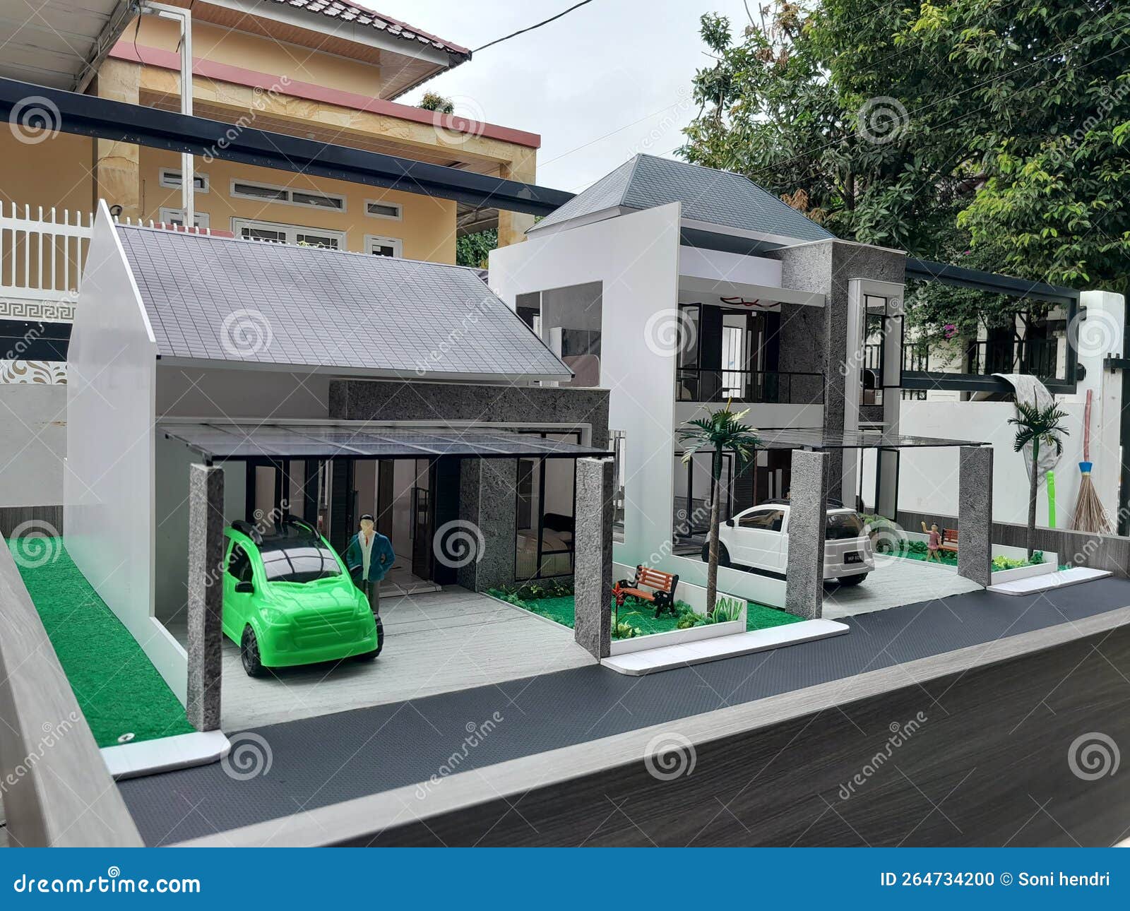 Mini building scale editorial image. Image of miniatur - 264734200