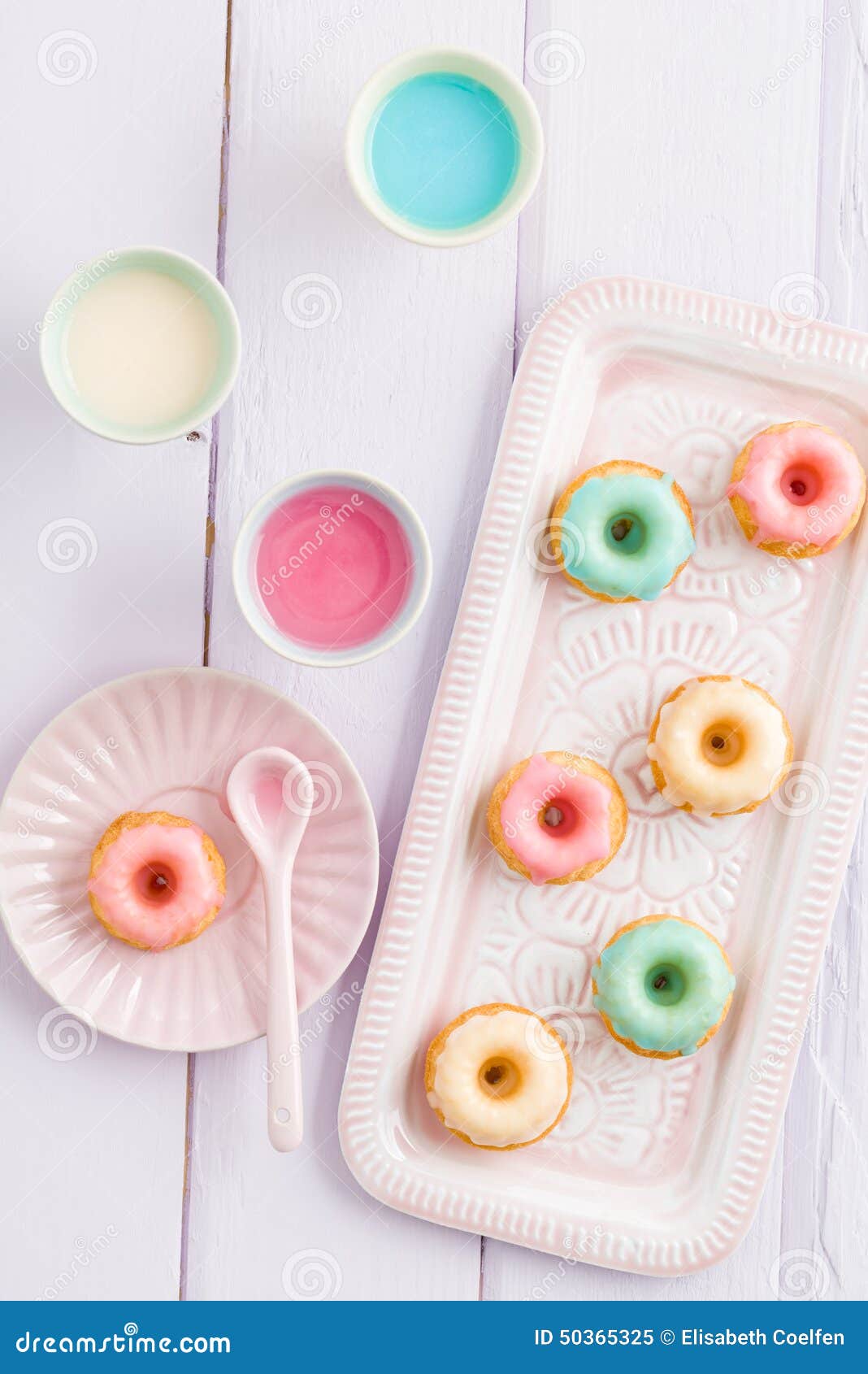 Iced Mini Cakes Named Petit Four Glace. Delicious For A High Tea Stock ...