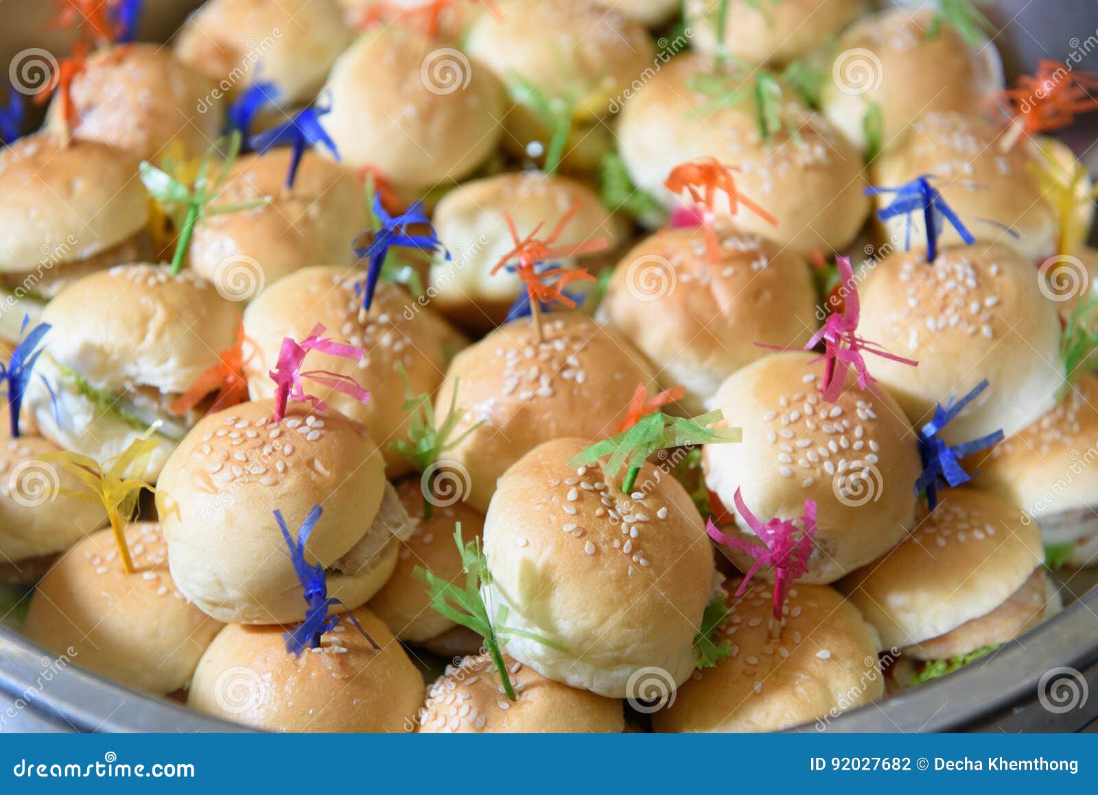 Mini burger stock photo. Image of meat, plate, little - 92027682