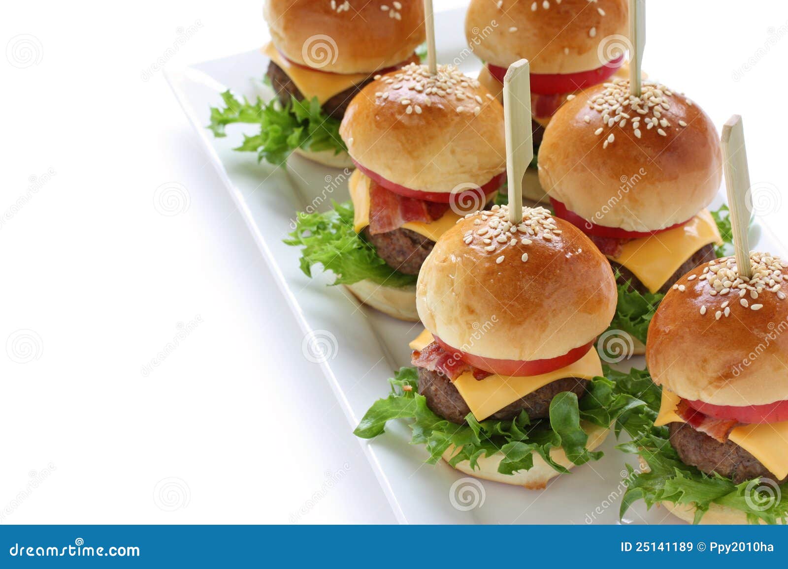 Mini burgers stock image. Image of holiday, food, dinner - 25141189
