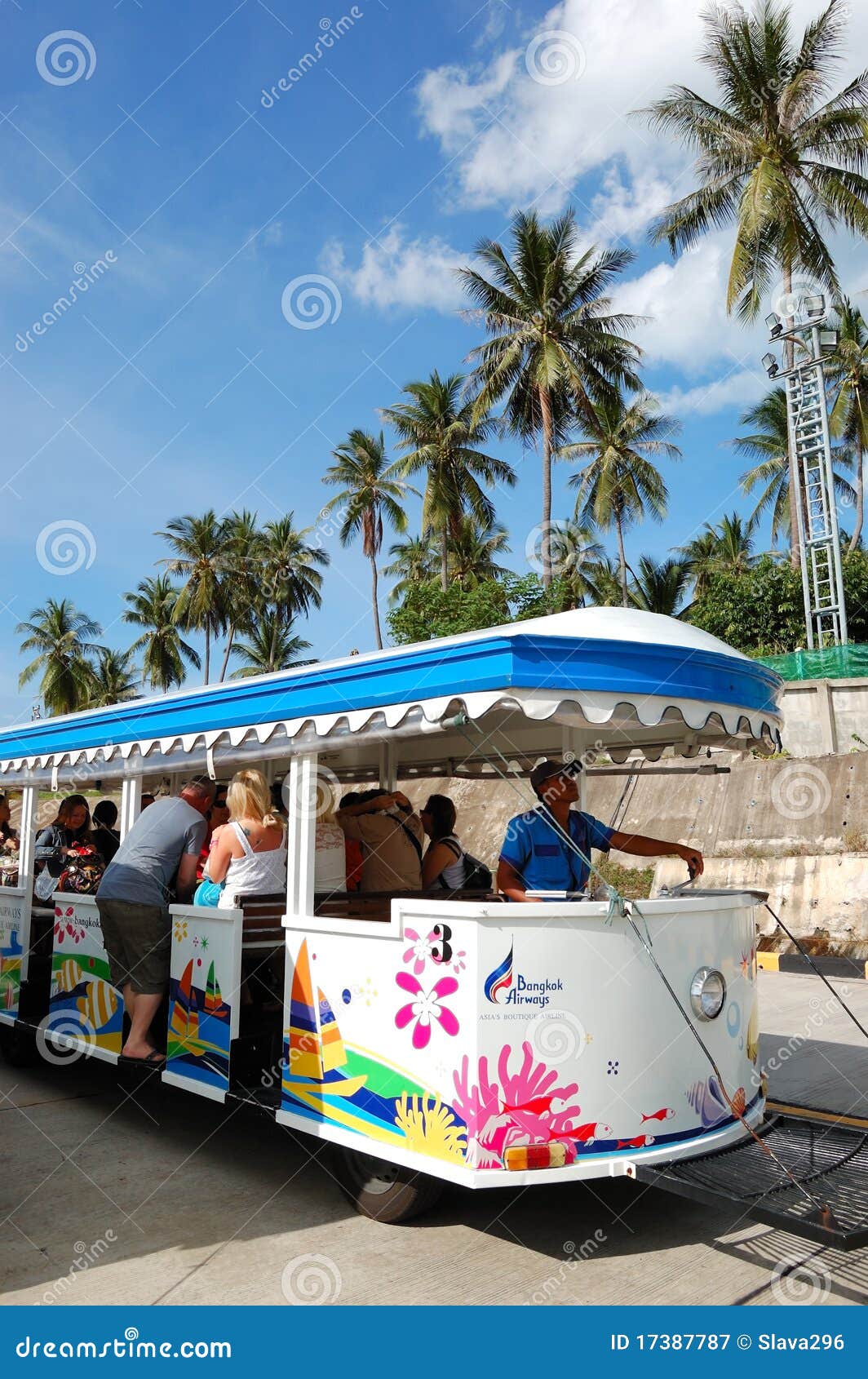 The Mini Bus of Bangkok Airlines Editorial Photography - Image of ...