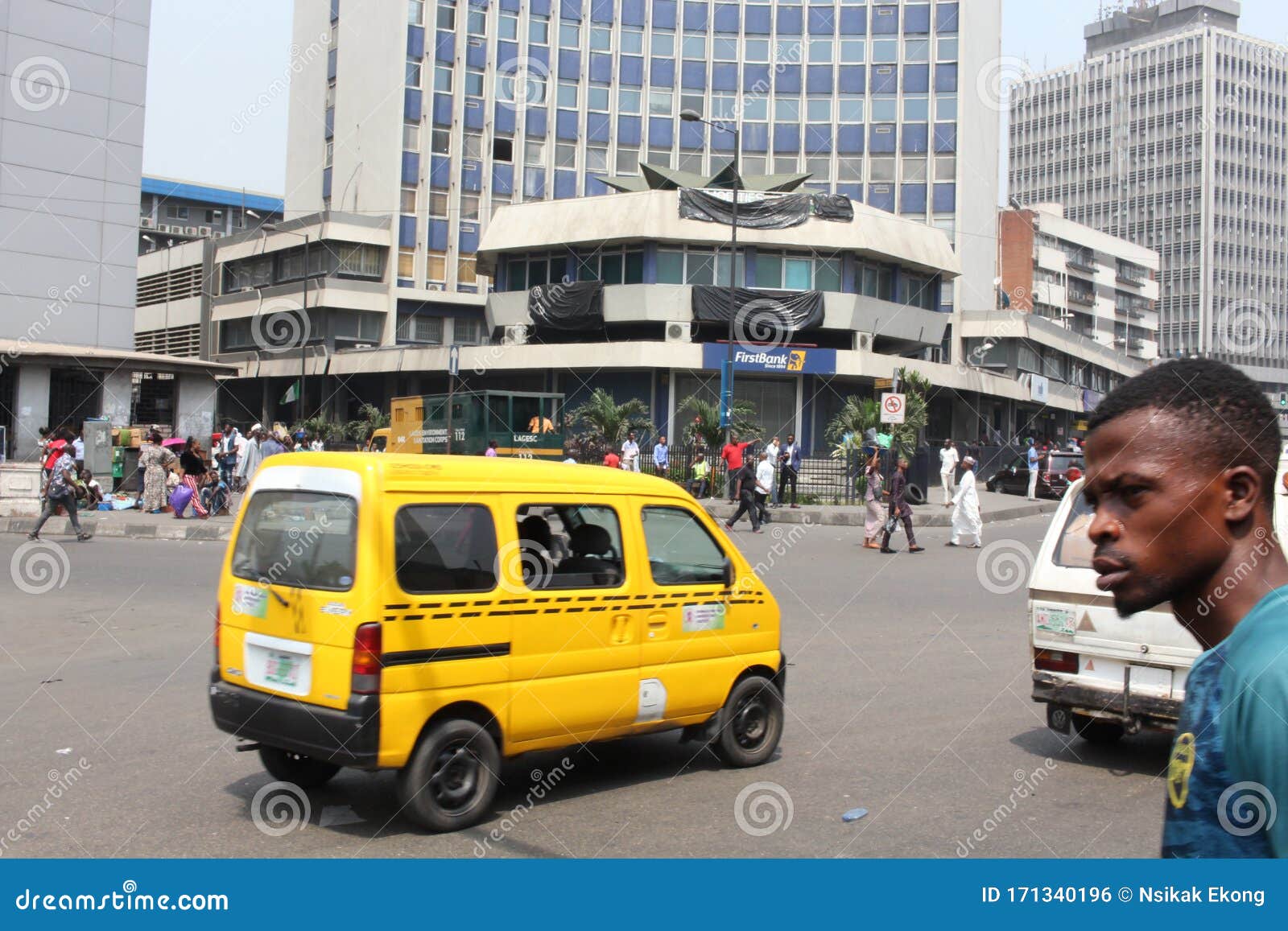 Mini Buses Station In Mong Kok, Hong Kong. Editorial Image ...