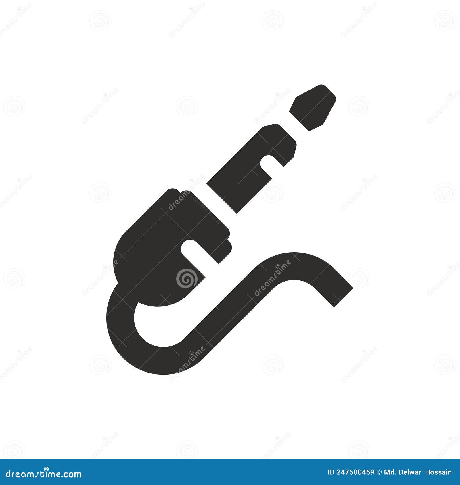 Cable Jack Logo Concept. Audio Logo Design Template. Letter S Uppercase ...