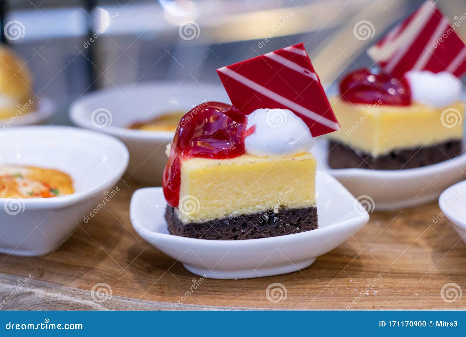 Mini Cake Bakery in Dish for Catering Stock Photo - Image of homemade ...