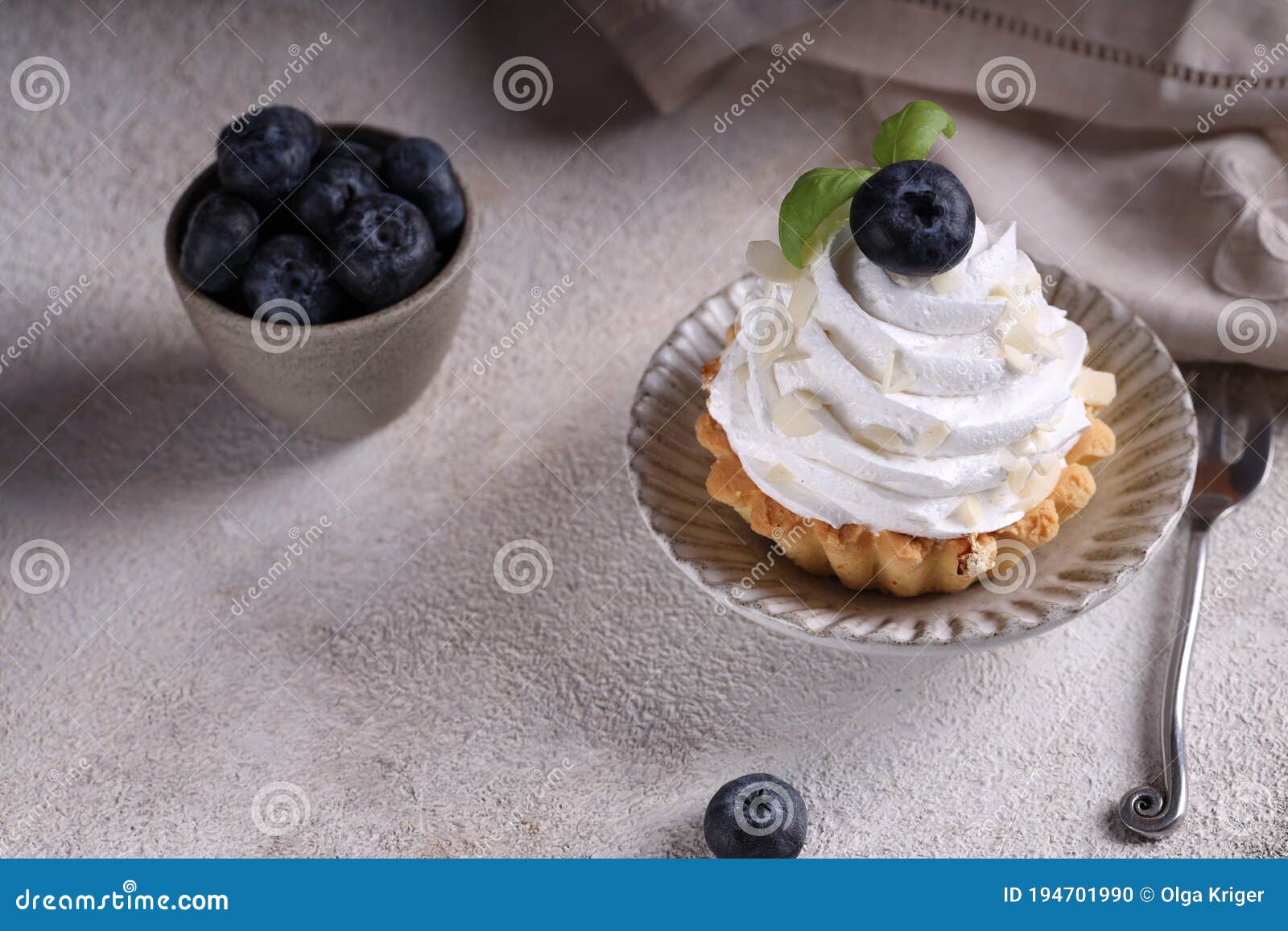 Mini cake dessert stock photo. Image of basket, berry - 194701990