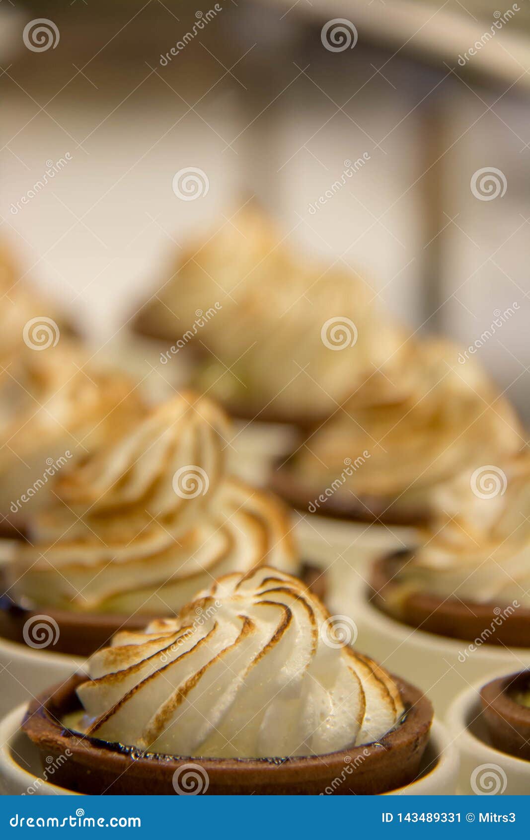 Mini Cake on Plate for Catering Stock Image - Image of catering, plate ...