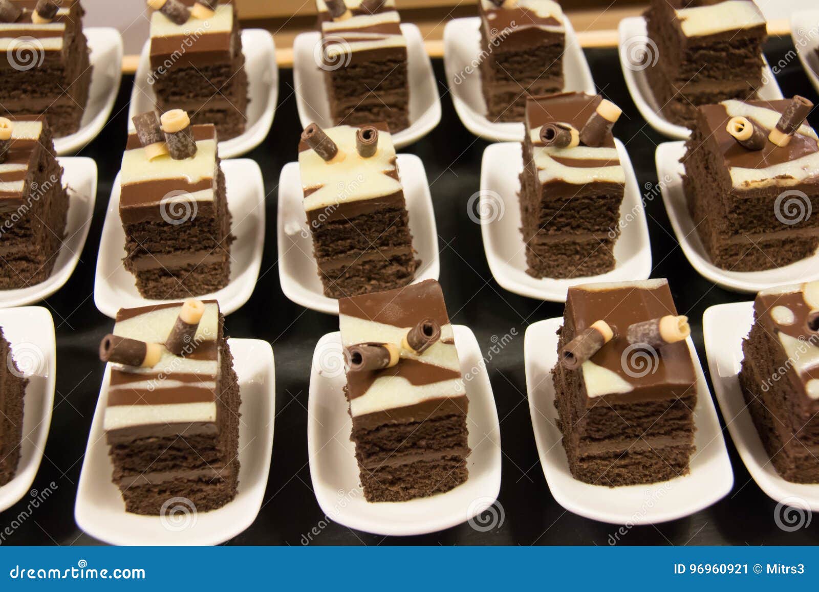 Mini Cake on the Table for the Buffet Stock Image - Image of dessert ...