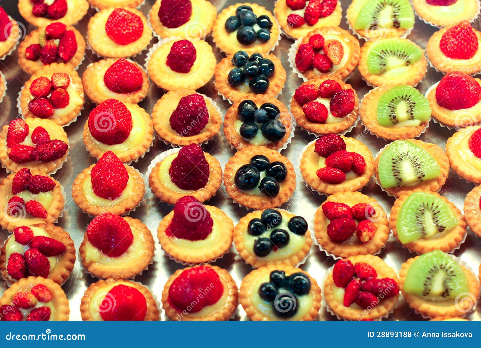 Mini cakes stock photo. Image of bakery, blueberry, dessert - 28893188