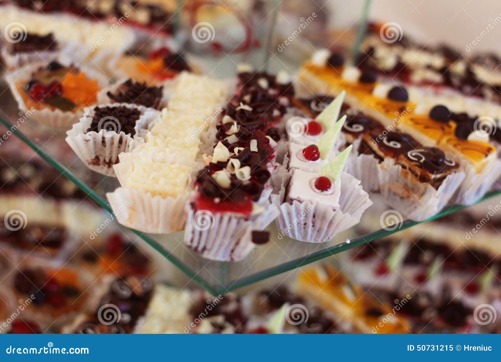 Mini cakes stock image. Image of berry, stylish, decoration - 50731215