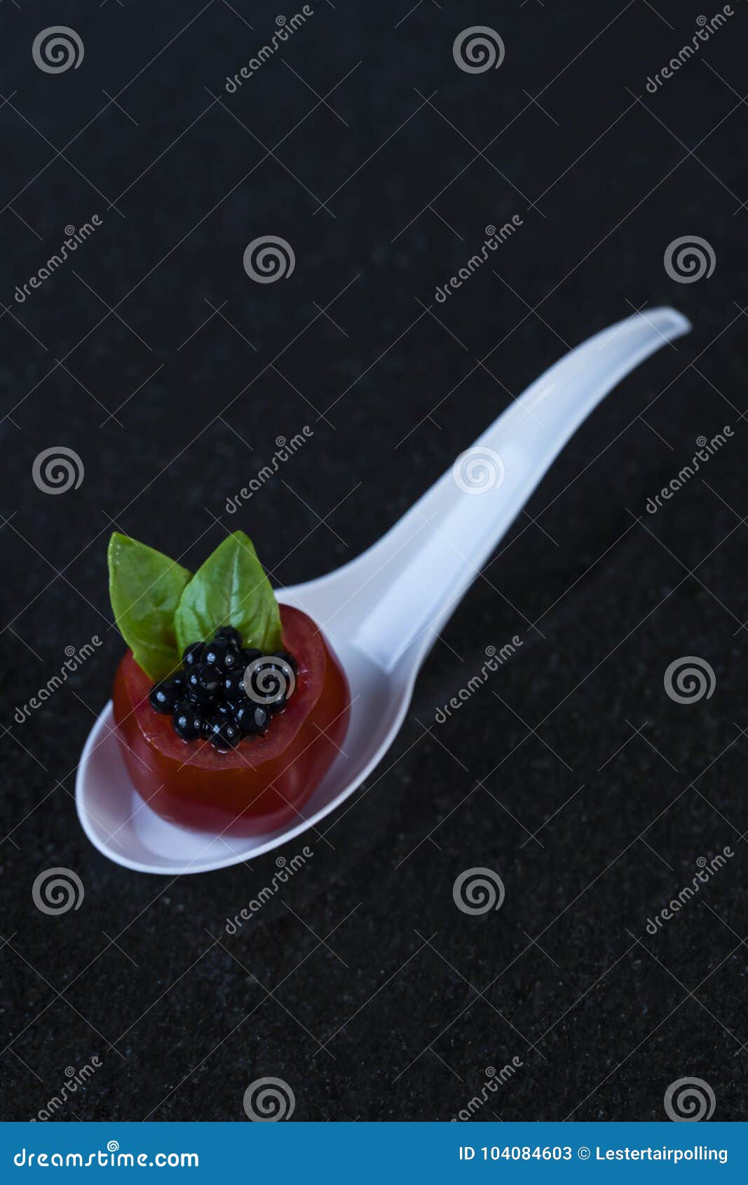 Mini Canap Con Los Elementos De La Cocina Molecular Imagen de archivo ...