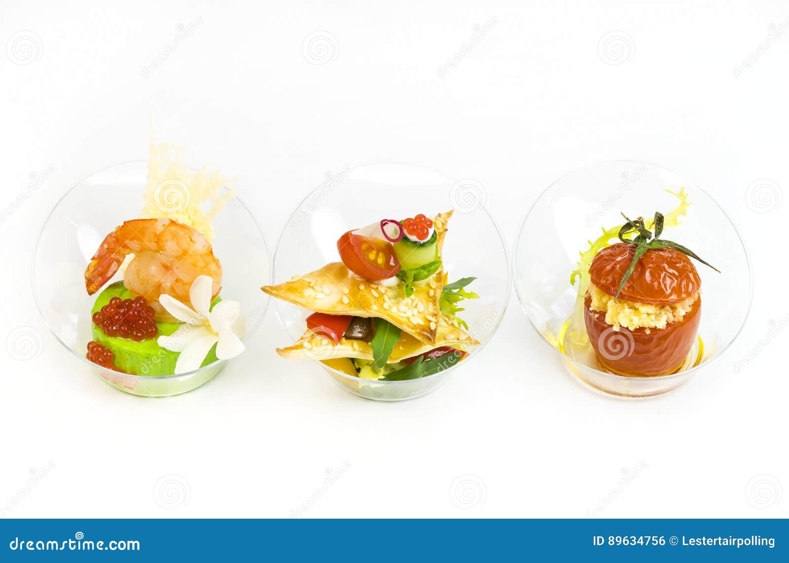 Mini Canap Con Los Elementos De La Cocina Molecular Foto de archivo ...