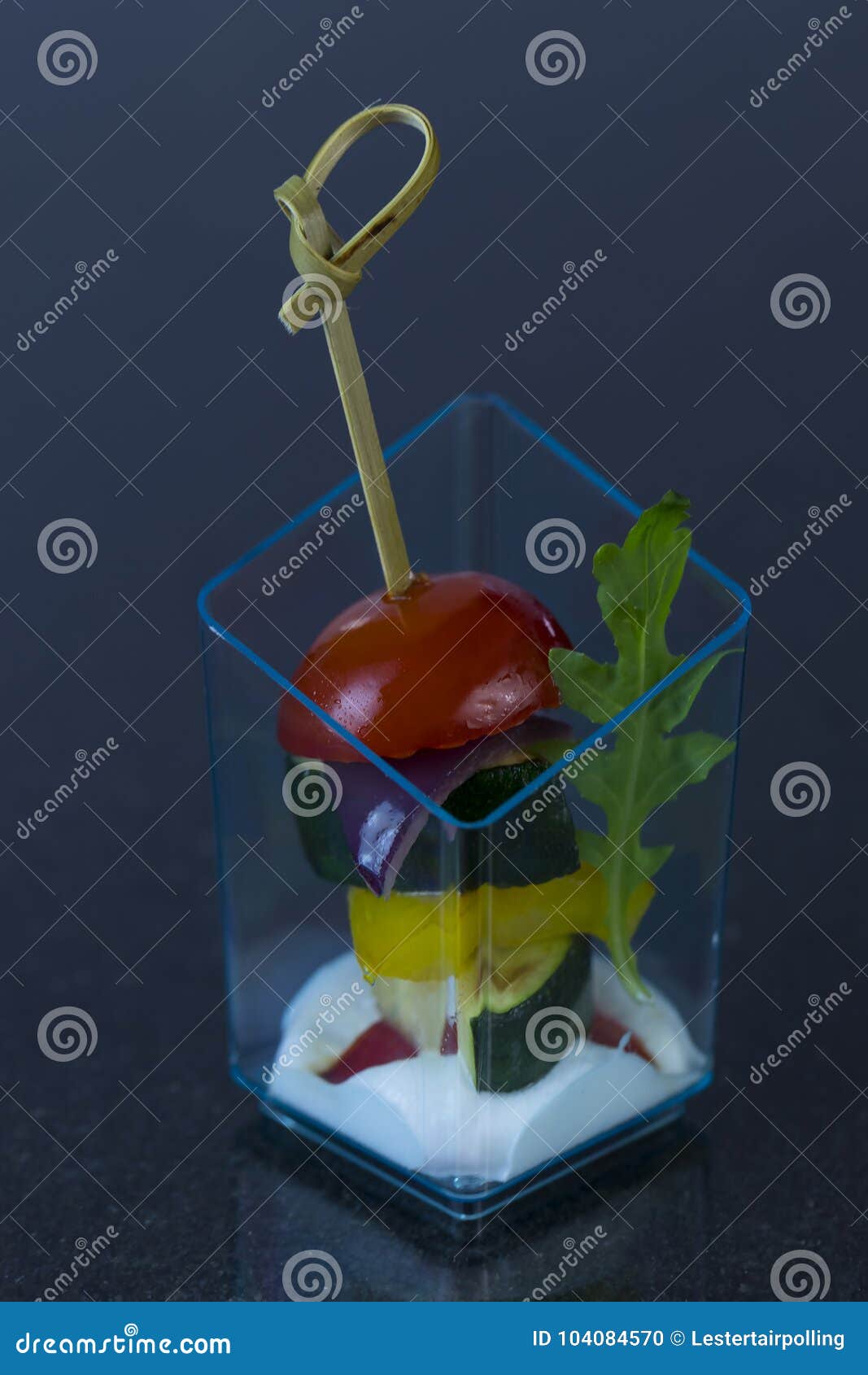 Mini Canap with Elements of Molecular Kitchen Stock Photo - Image of ...