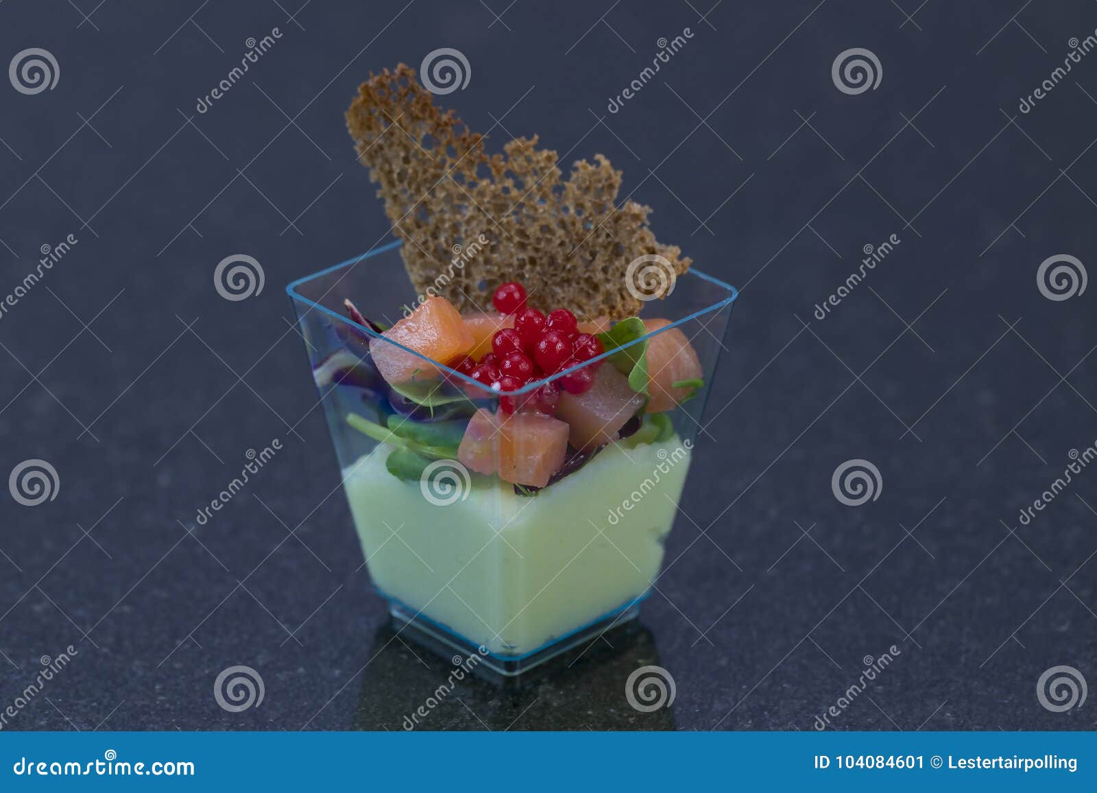 Mini Canap with Elements of Molecular Kitchen Stock Image - Image of ...