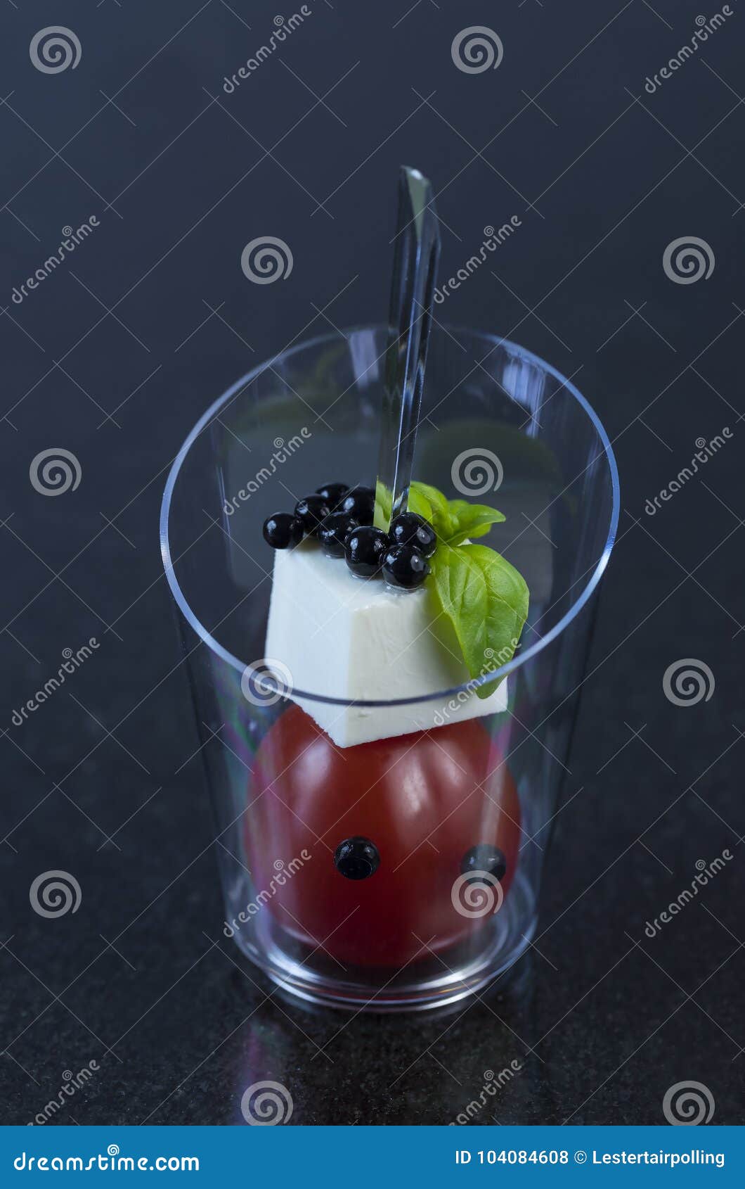 Mini Canap with Elements of Molecular Kitchen Stock Photo - Image of ...