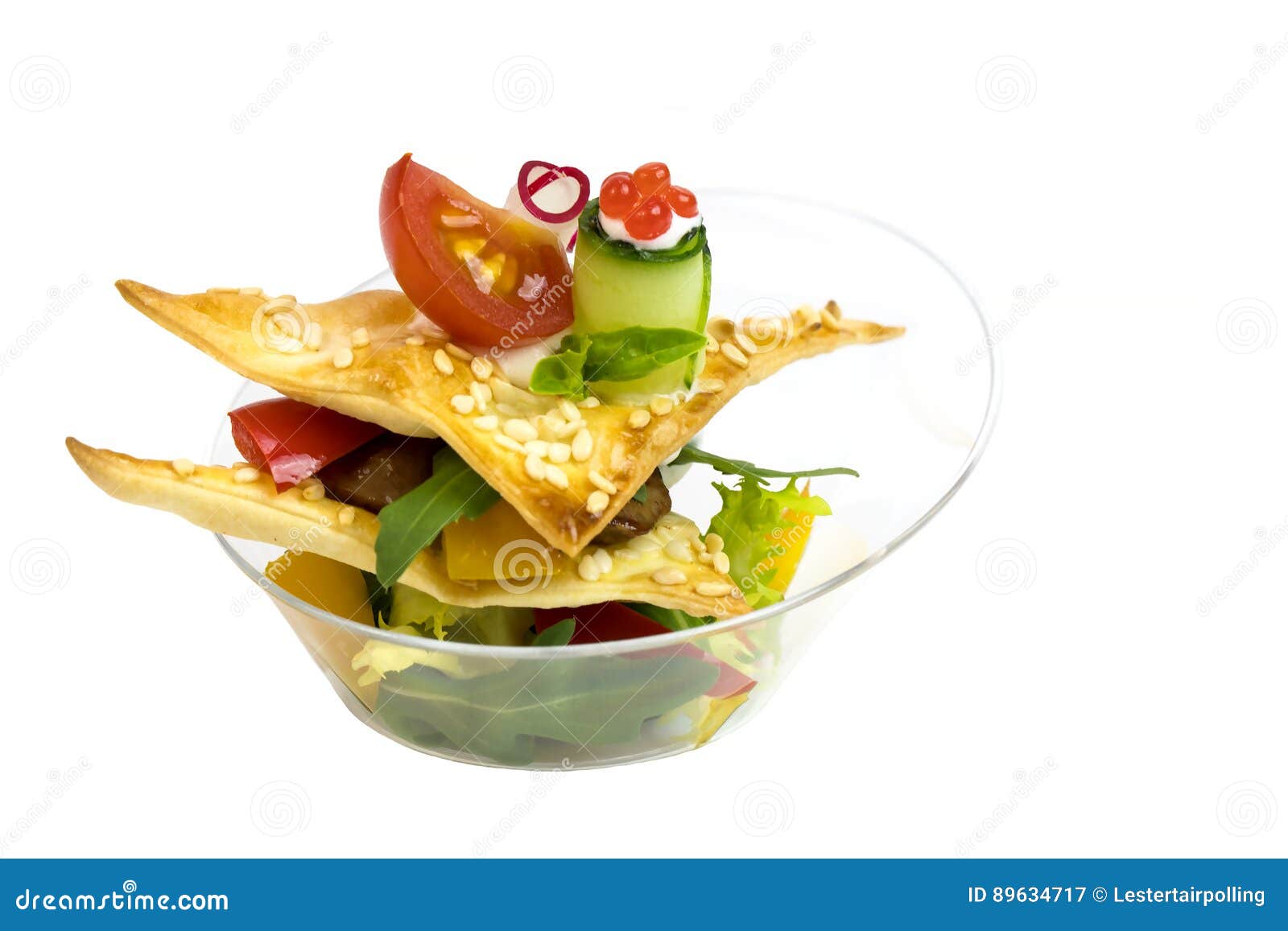 Mini Canap with Elements of Molecular Kitchen Stock Image - Image of ...