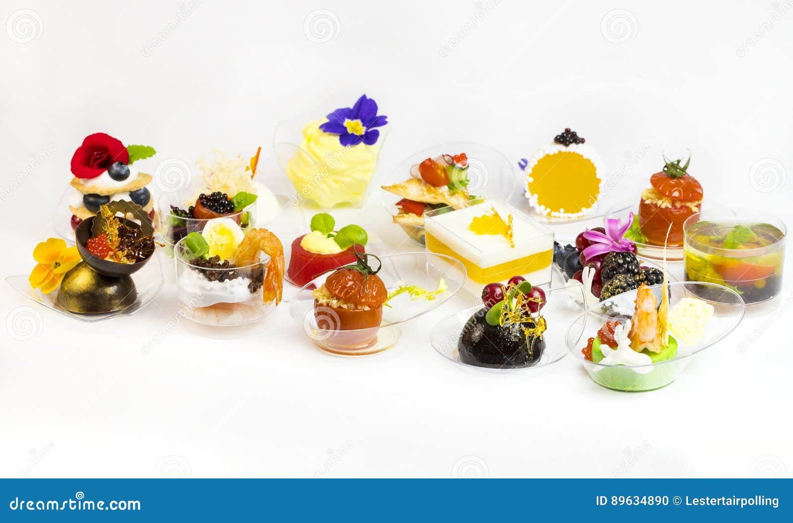 Mini Canap with Elements of Molecular Kitchen Stock Photo - Image of ...