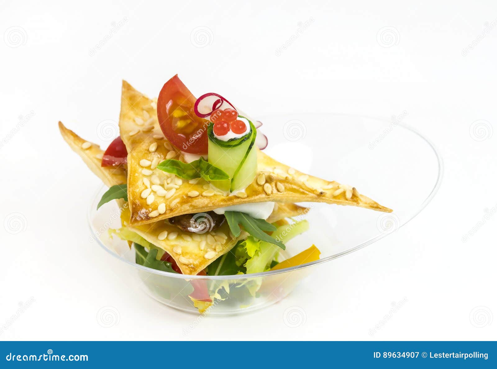 Mini Canap with Elements of Molecular Kitchen Stock Image - Image of ...