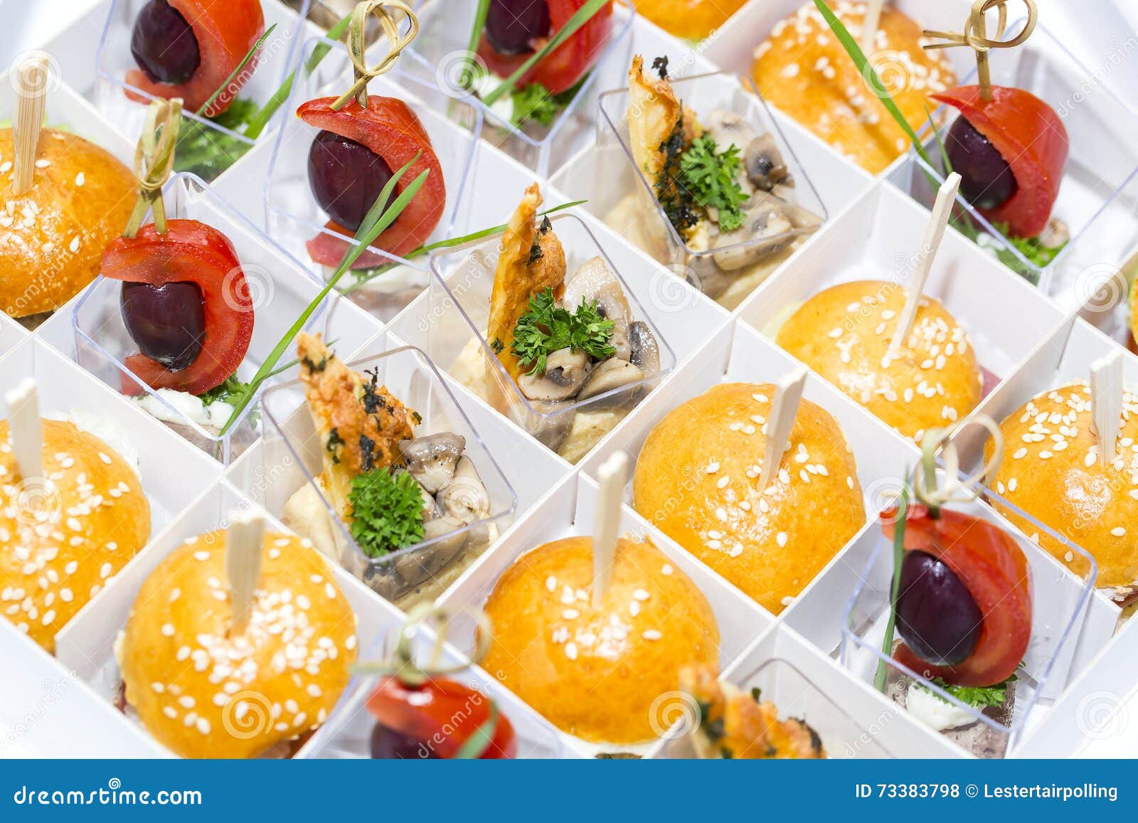 Mini canape stock photo. Image of girdle, light, catering - 73383798