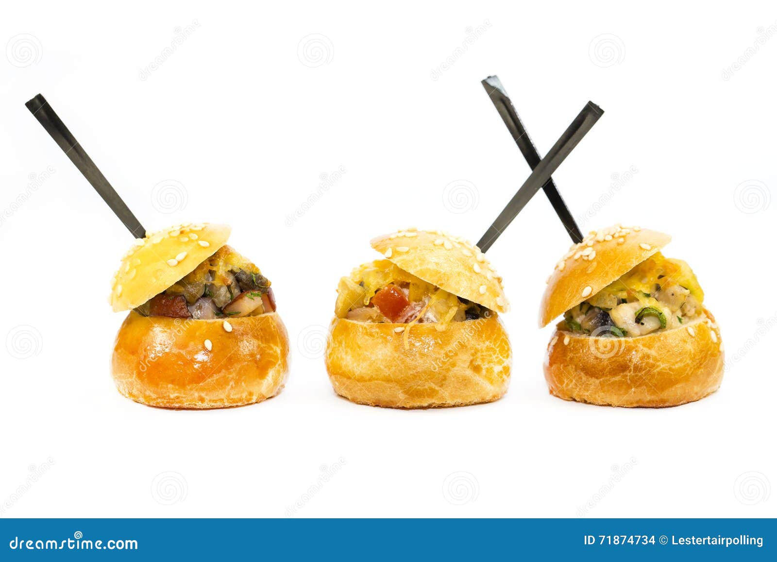 Mini Canape stock photo. Image of mini, feta, light, butter - 71874734