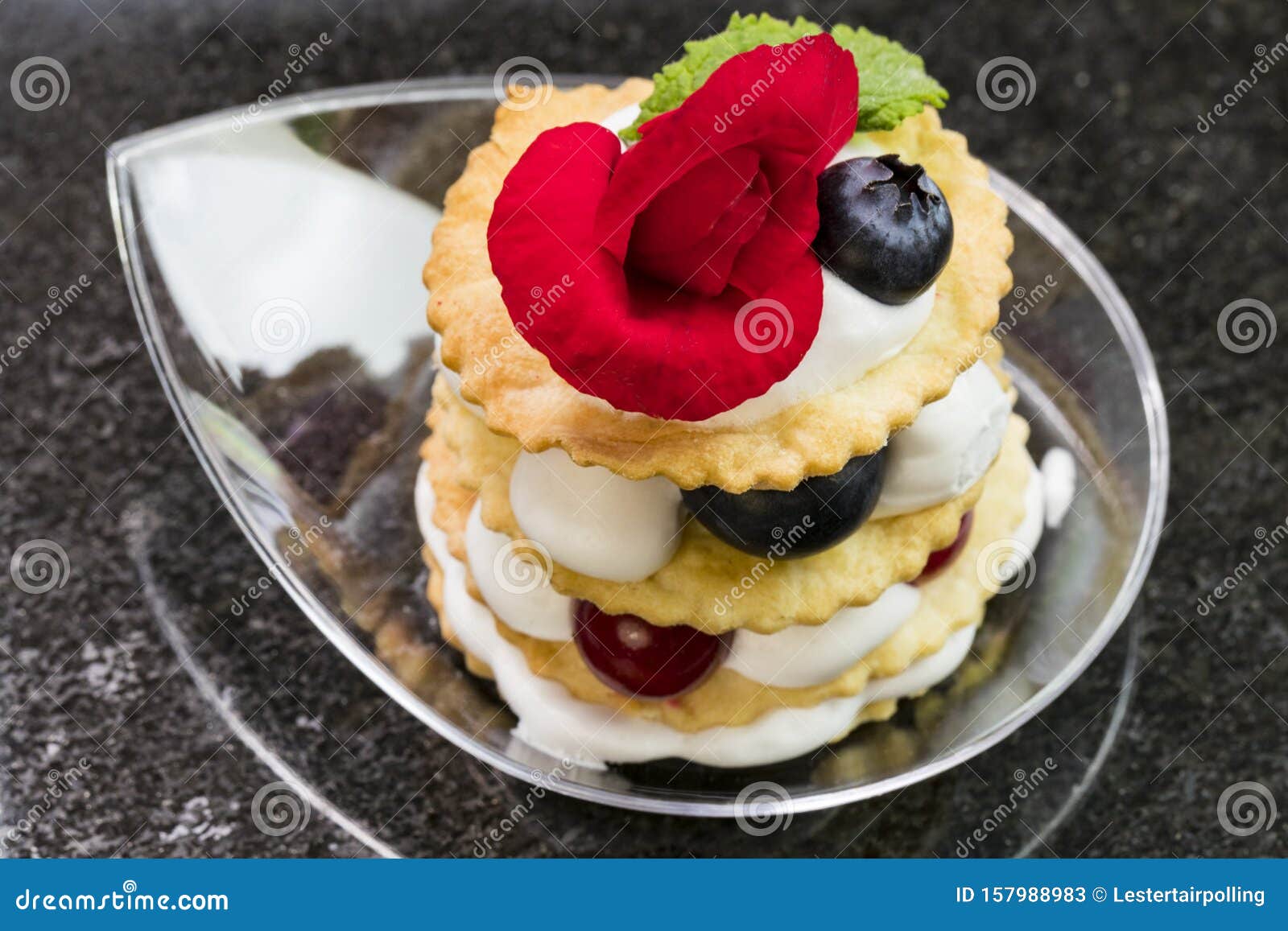 Mini Canapes For Refreshments At Banquets Receptions Catering Stock ...