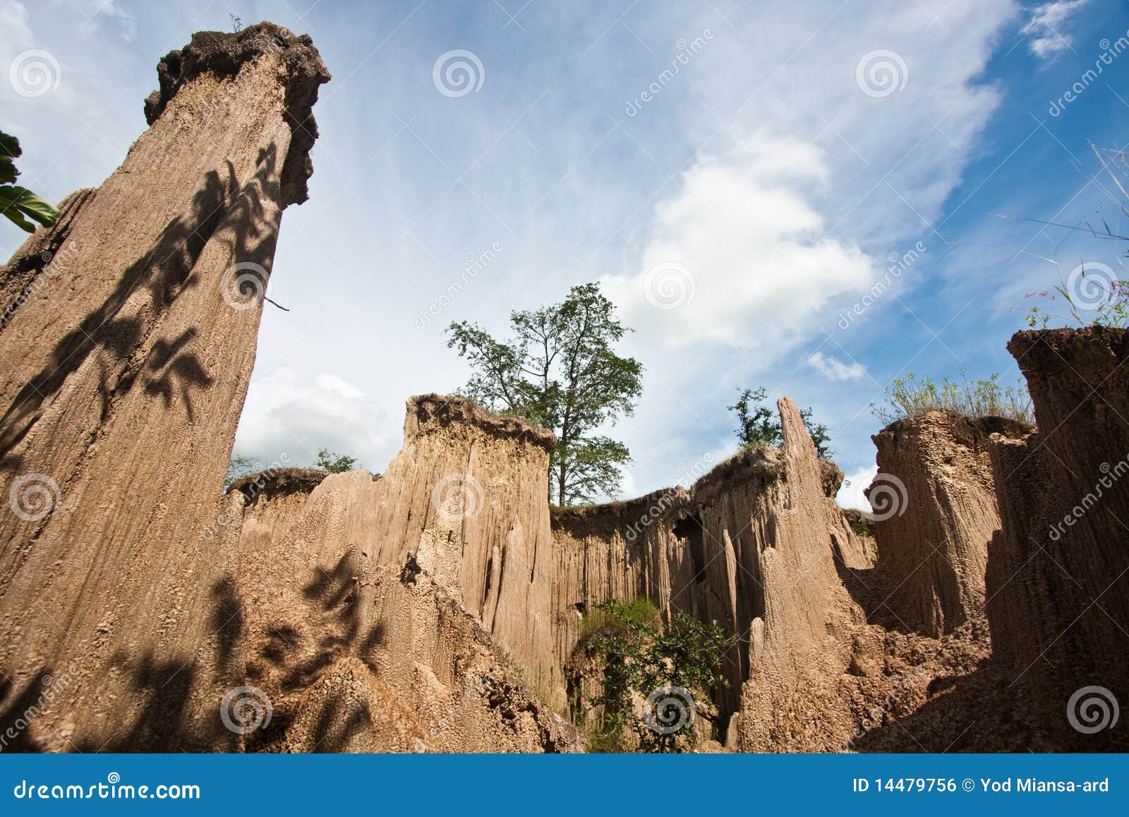 Mini Canyon in Thailand stock photo. Image of soil, province - 14479756