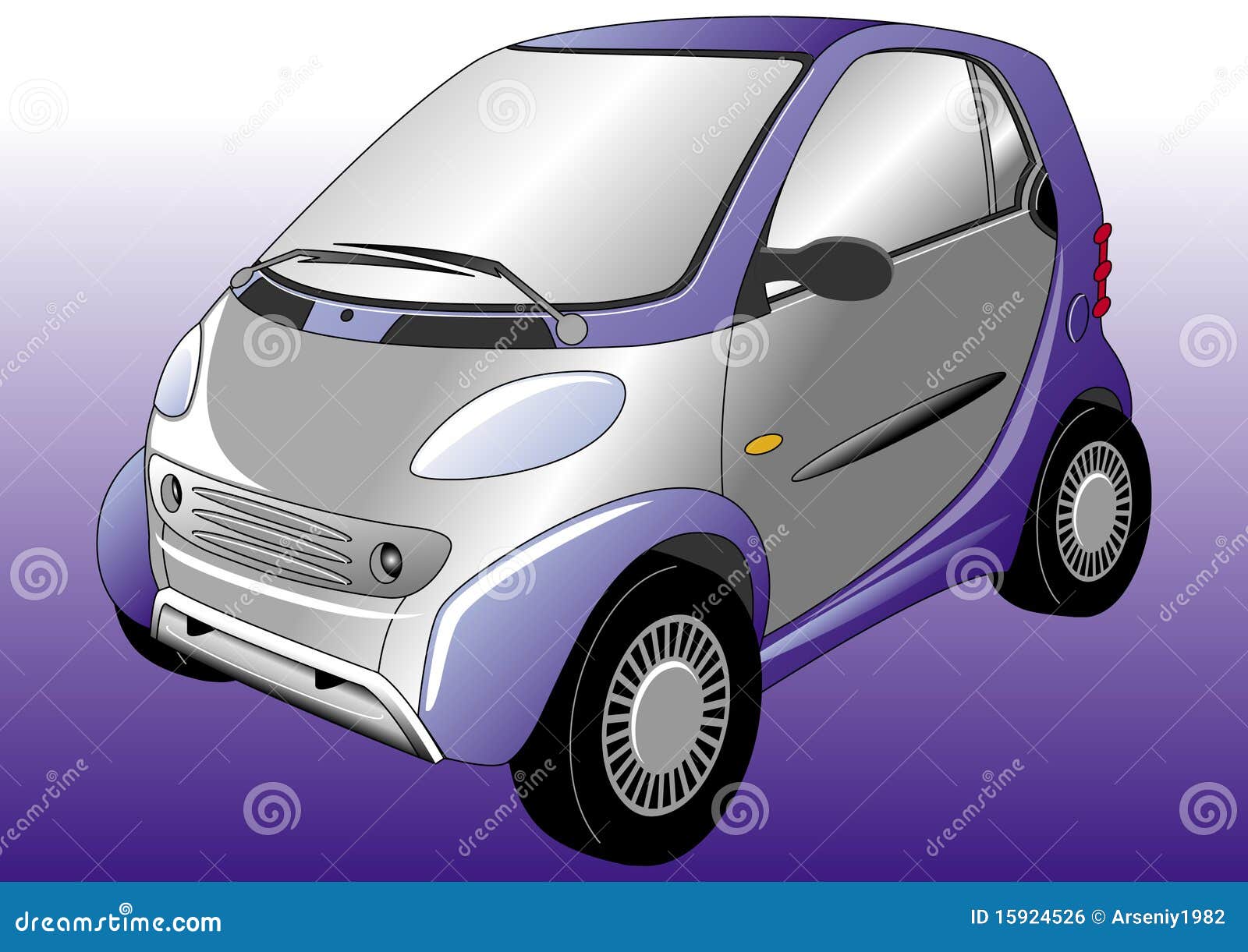 Mini car stock vector. Illustration of transport, miniature - 15924526