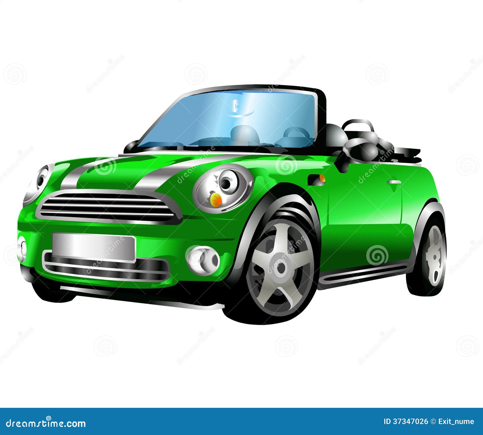 Mini Car stock illustration. Illustration of city, sign - 37347026